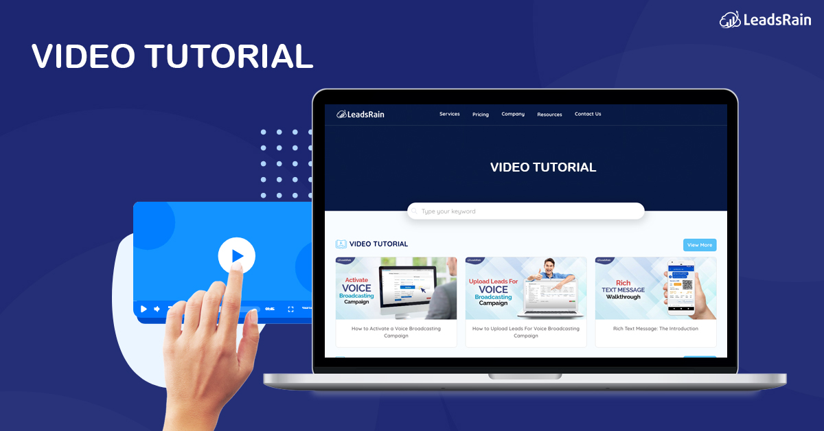 LeadsRain’s Self-help Walkthrough Video guide