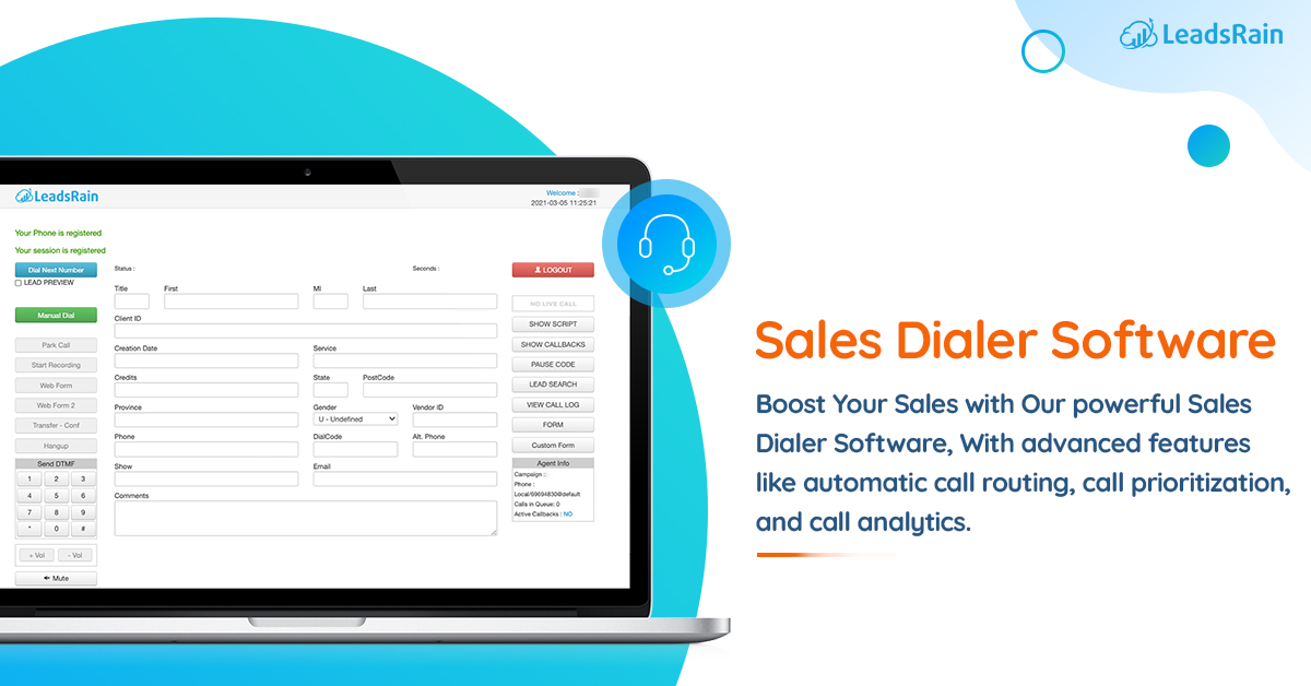 Best Sales Dialer Software - LeadsRain